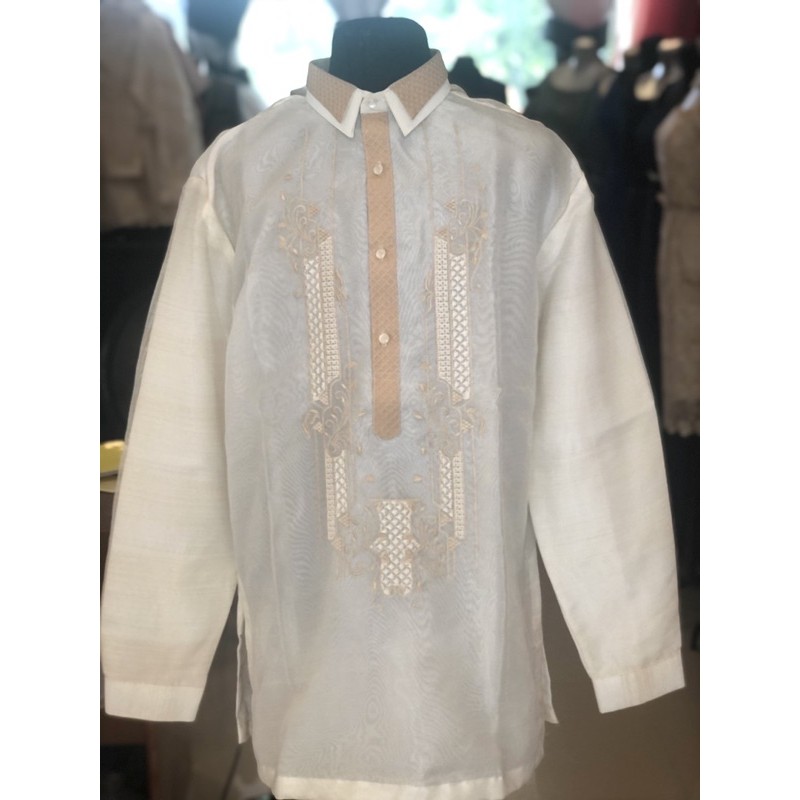 piña organa barong double collar (barong tagalog, father of the groom ...