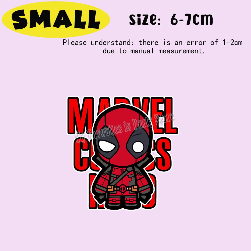 Marvel Spiderman Iron Man Cartoons Thermal Stickers for Clothes DIY ...