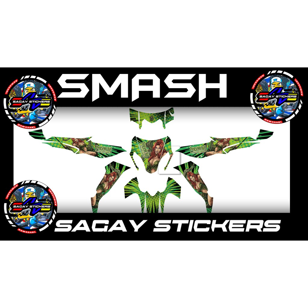 SMASH Motorcycle Sticker Decals | Shopee Philippines