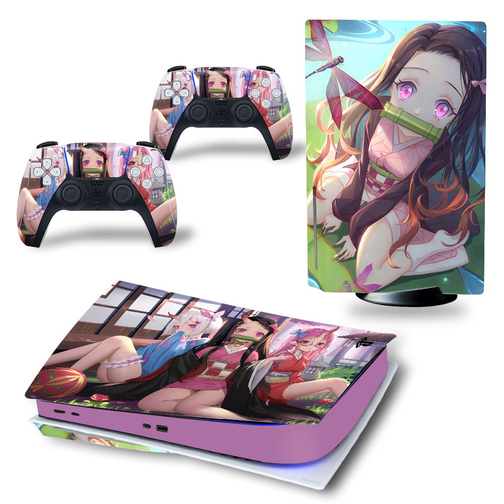 Kamado Nezuko PS5 Disk Console Stickers Decal PS5 PlayStation 5 Console ...