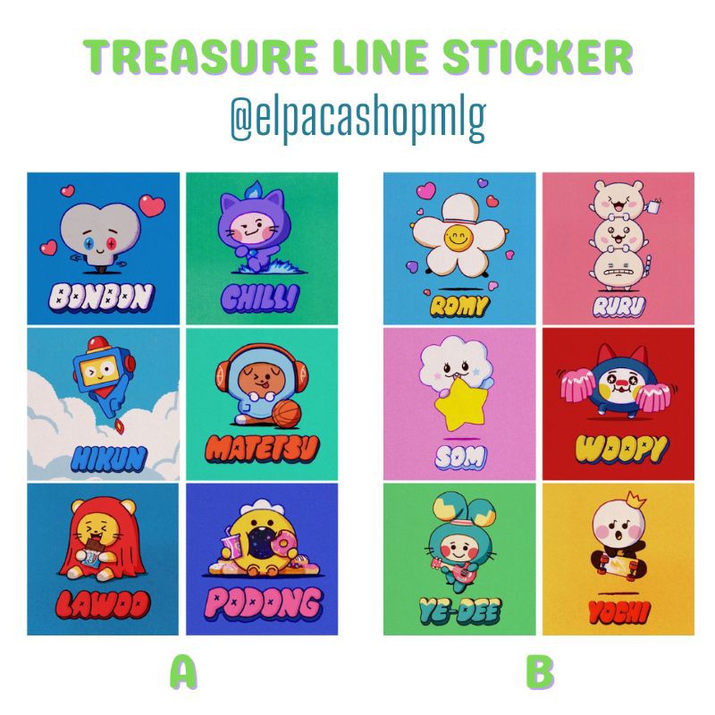 Truz TREASURE LINE CHARACTER STICKER STICKER | Shopee Philippines