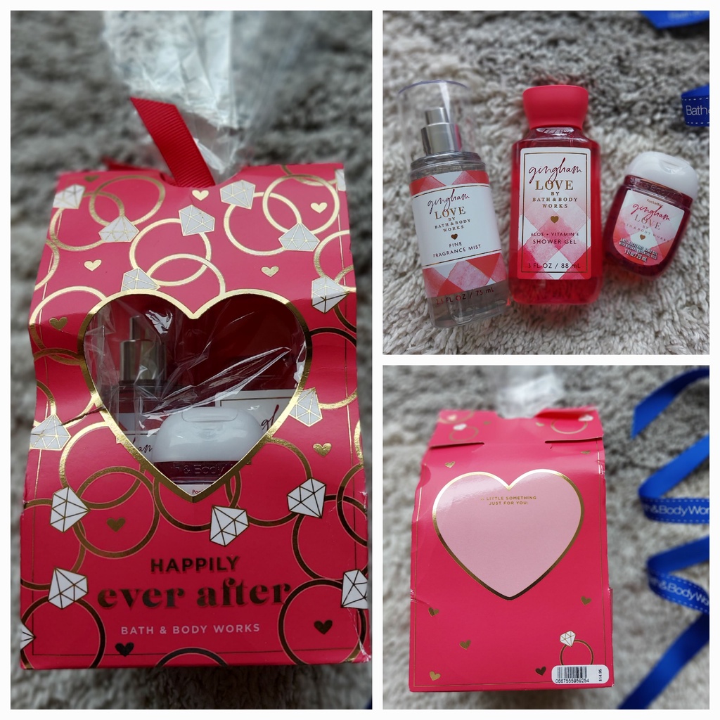 Bath and Body Works USA Gingham Love Travel Size Gift Set (Mini Mist ...