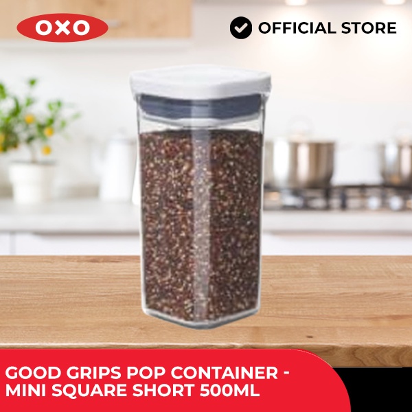 OXO Houseware Good Grips POP Container - Mini Square 500 ml | Shopee Philippines