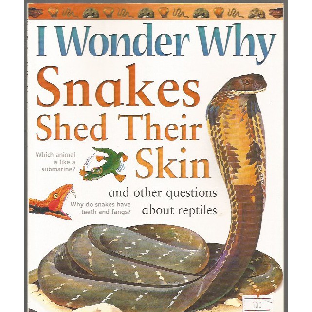 I Wonder Why Snakes Shed Their Skin (Children's reference) | Shopee ...