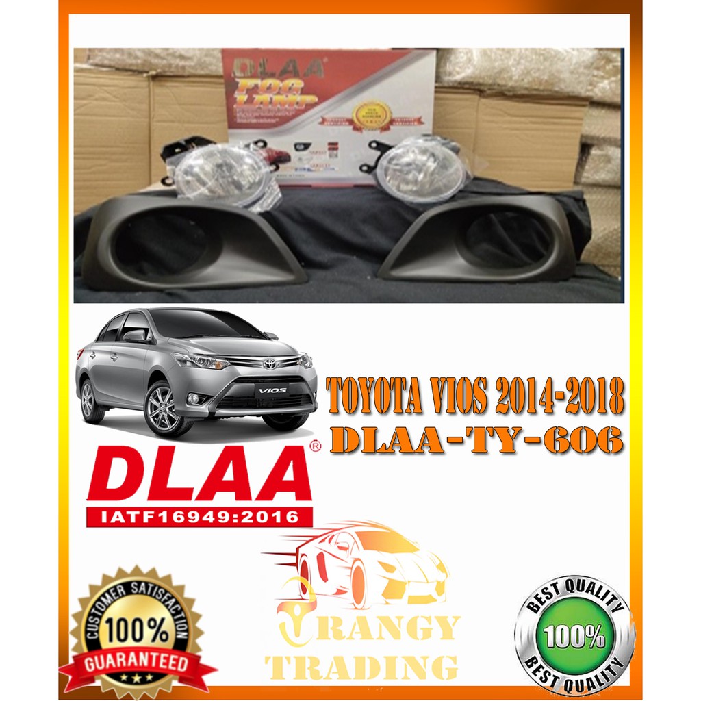Toyota Vios 2014 to 2018 (TY-606) DLAA (KY) High Power Halogen Foglamp ...