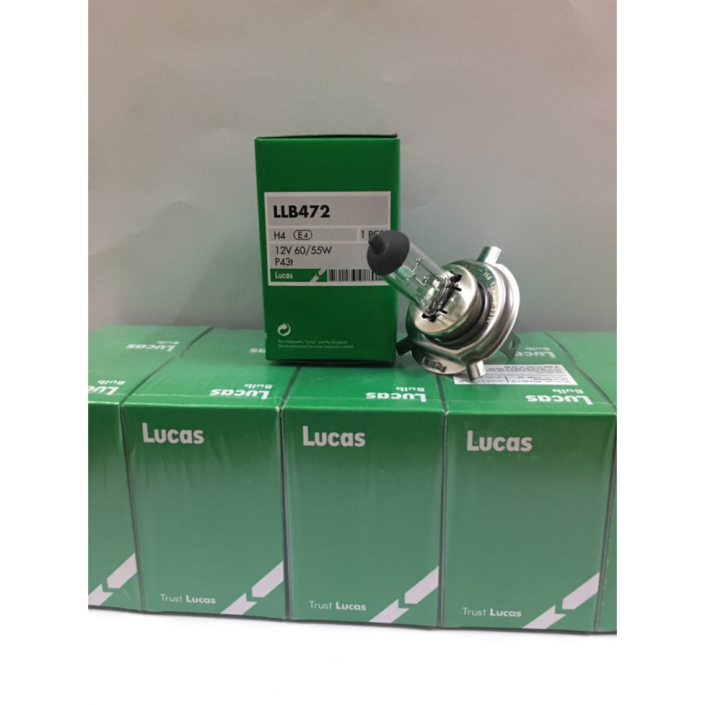 Lucas H4 Car Light Bulb 12V 60/55W | Shopee Philippines