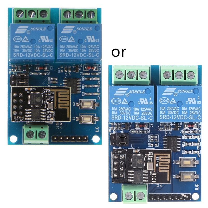 Nevada ʚ ɞ WIFI Relay Module ESP8266 IOT APP Controller 2-Channel For Smart Home 12V | Shopee ...