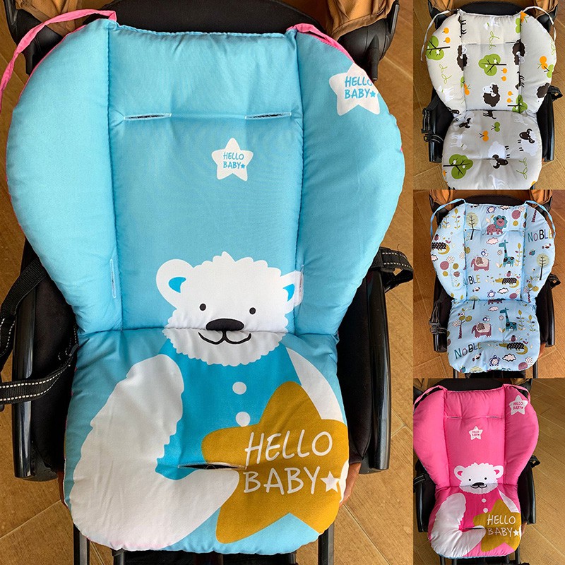Universal Cartoon Floral Stroller Seat Covers Soft Thick Pram Car Seat ...