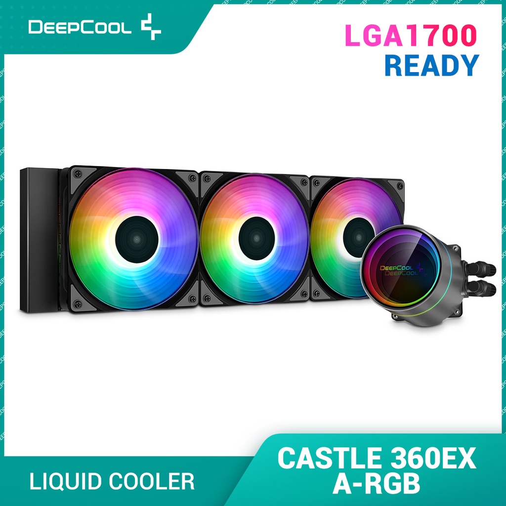 DeepCool CASTLE 360EX A-RGB AIO Liquid CPU Cooler with Anti-Leak ...