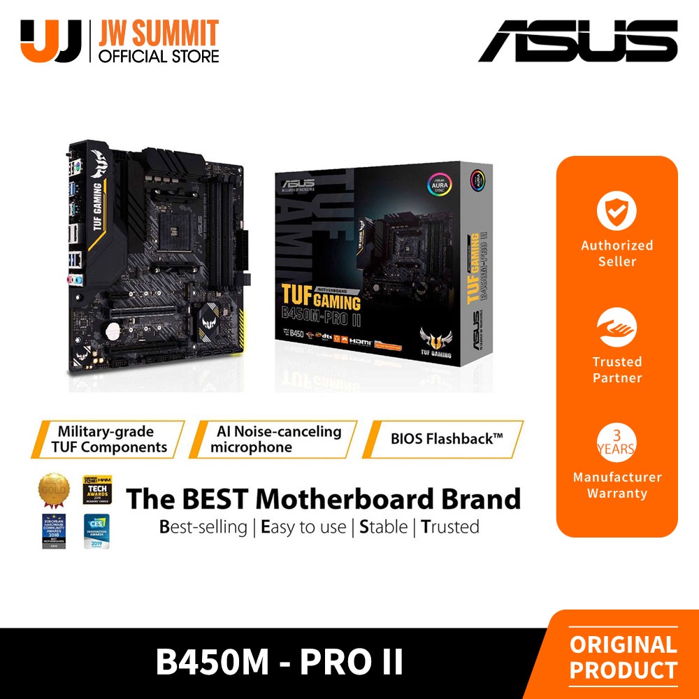 Asus TUF Gaming B450M - PRO II Aura Sync RGB, lighting support Gaming ...