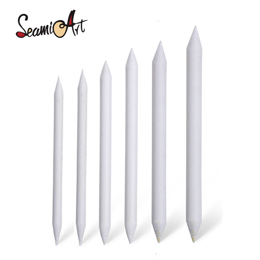 SeamiArt 6 Pcs. Paper Stump Pens Pastel Charcoal Blender For Sketch ...