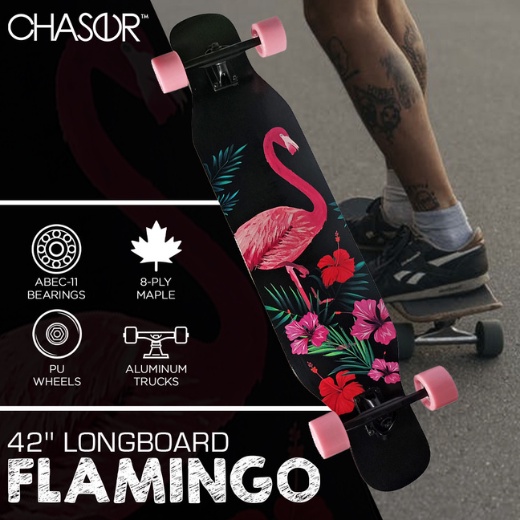 Chaser 42" Wooden Maple Longboard for Downhill Skateboard (E136 ...