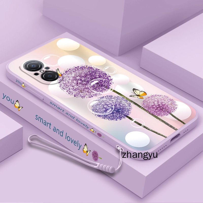 Casing Huawei nova 9 se 4G nova 9 dandelion flower straight edge all ...