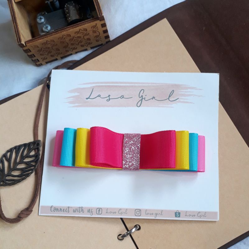 Pinkie Pie Angel Hair Bow - Laso Girl My Little Pony Ribbon Collection ...