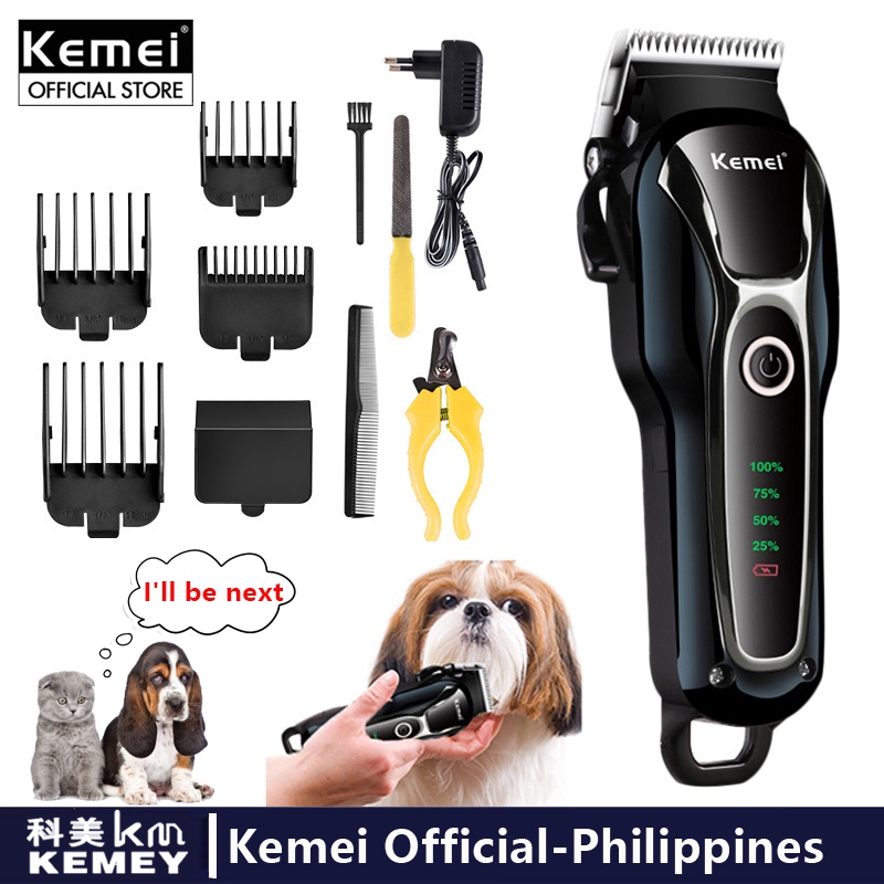 Kemei Hair Clipper Razor For Dogs Heavy Duty Km-1991 100-240V | Shopee ...