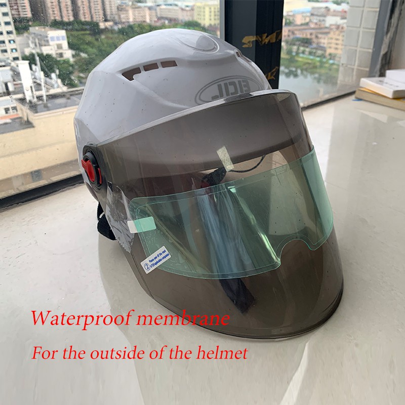 Helmet Anti Rain Film Rainproof Membrane Anti-fog Film Helmet for Safe ...
