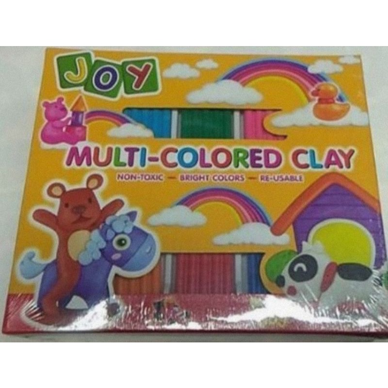 Joy Multi-colored Clay 10 colors in Tray (1 set) | Shopee Philippines