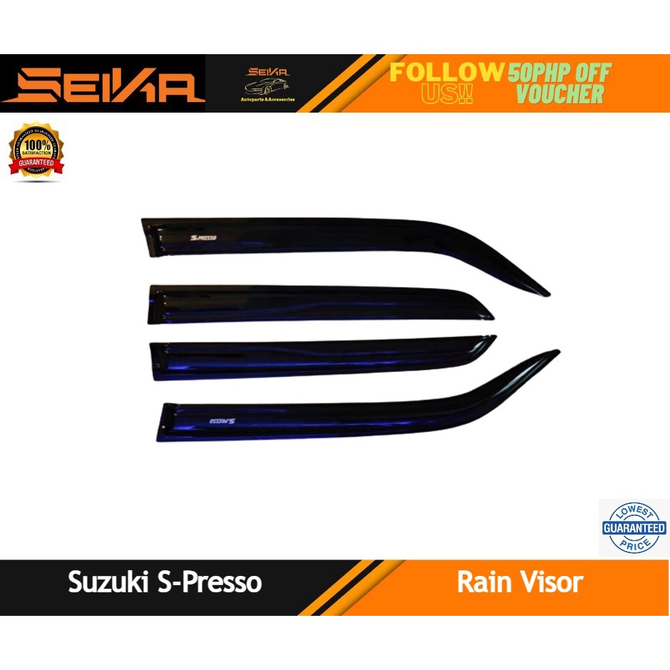Suzuki S-presso Rain Visor Window Rain guard Spresso (2020-2022 ...