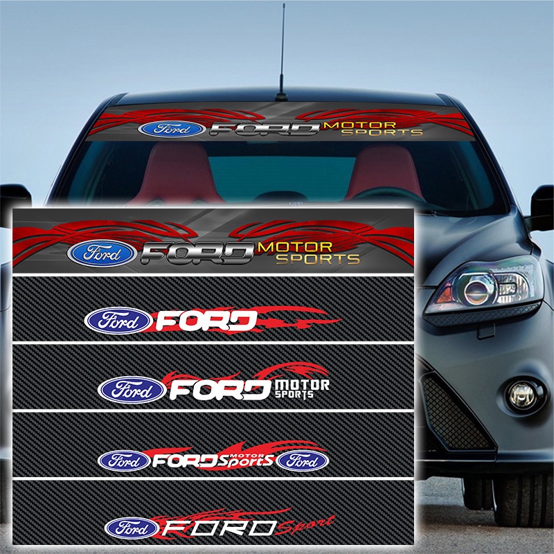 FORD Car Front Gear Sticker Reflective Rear Windshield Modified ...