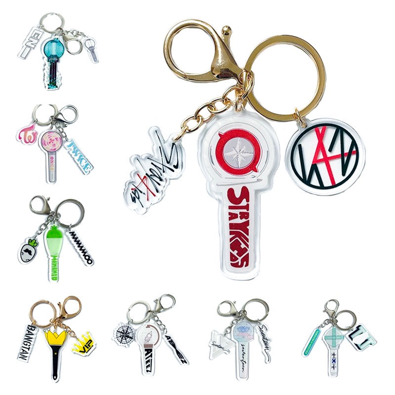 Kpop Light Stick Keychain ATEEZ ENHYPEN MAMMOO TXT Seventeen ATEEZ ...