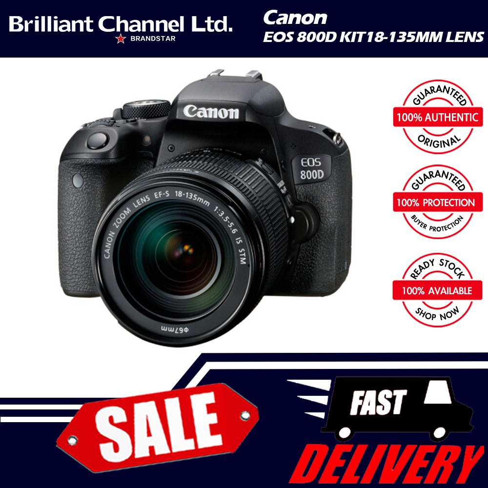 CANON EOS 800D Kit EF-S 18-135mm f/3.5-5.6 IS STM | Shopee Philippines