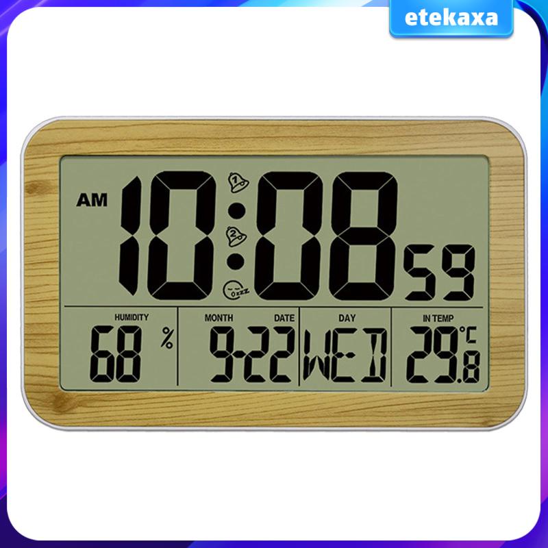 Electronic Digital Alarm Clock Battery Powered with Calendar ...