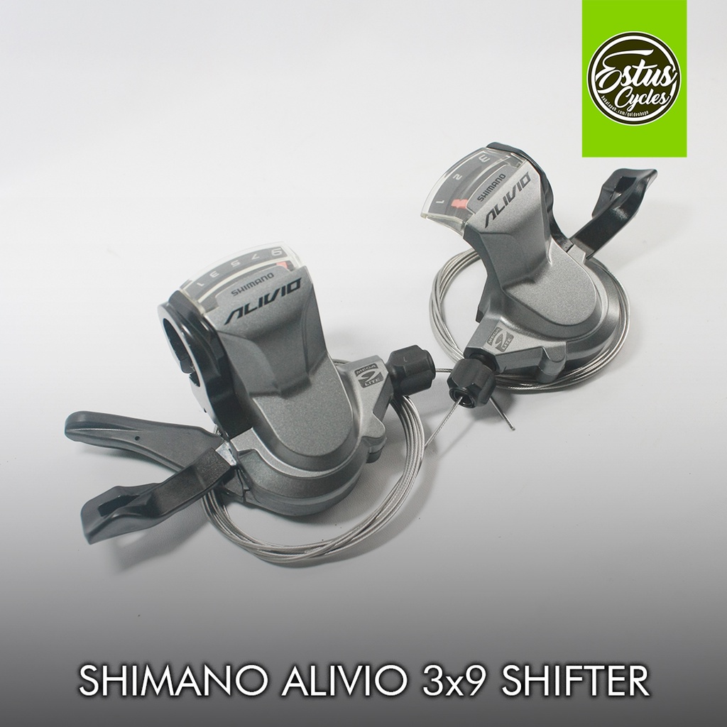 Shimano Alivio M4000 3x9 Bicycle Shifter Estus Cycles Gear Shifter ...