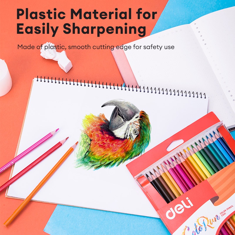 Deli Color Pencil Set 12/18/24 Colored Pencil Art Painting School ...