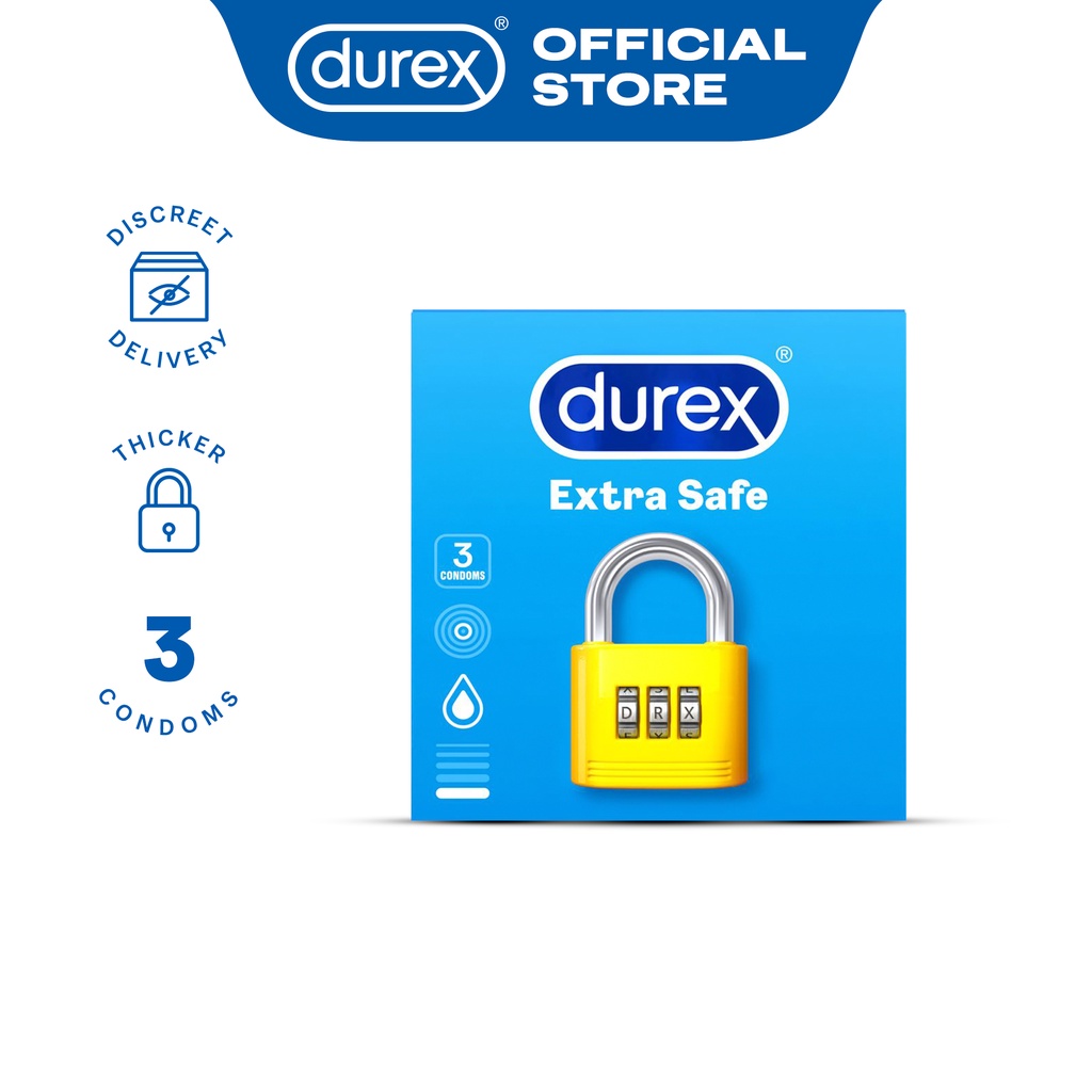Durex Extra Safe Protection Rubber Latex Condoms 3s | Shopee Philippines