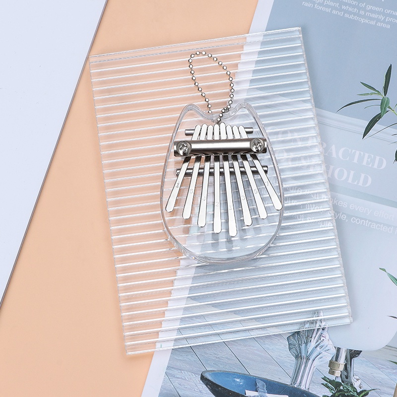 8 keys mini Kalimba transparent bear crystal kalimba Thumb Piano ...