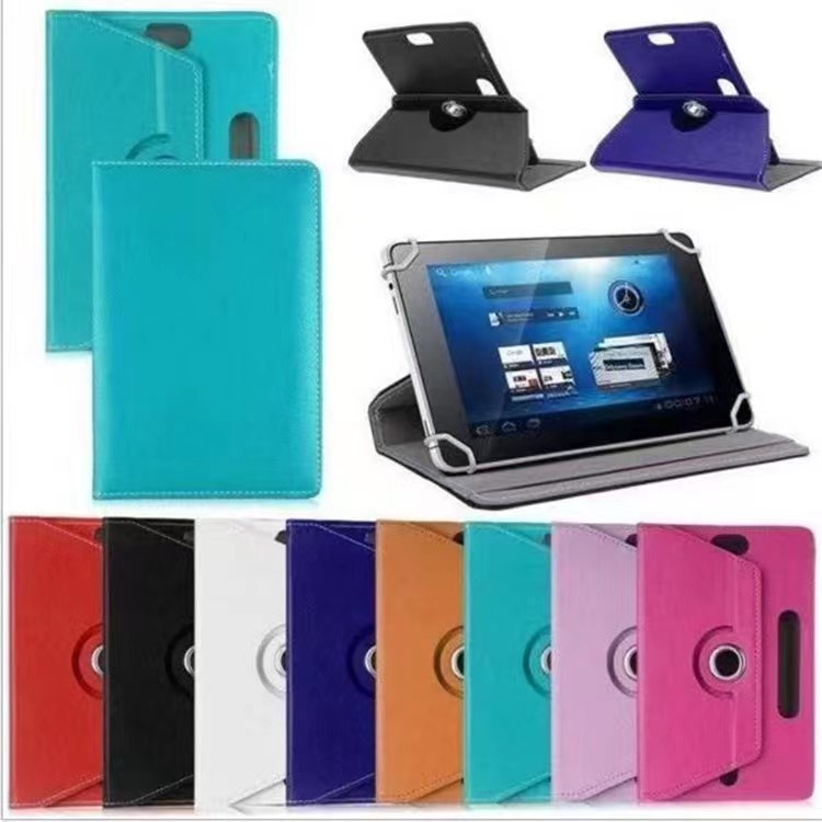 Universal Tablet Leather Case 360 Rotatable Adjustable Flip Case With ...