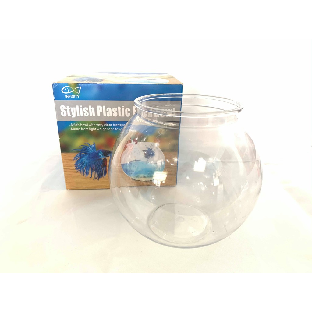 Infinity Plastic Fish Bowl (Medium) | Shopee Philippines