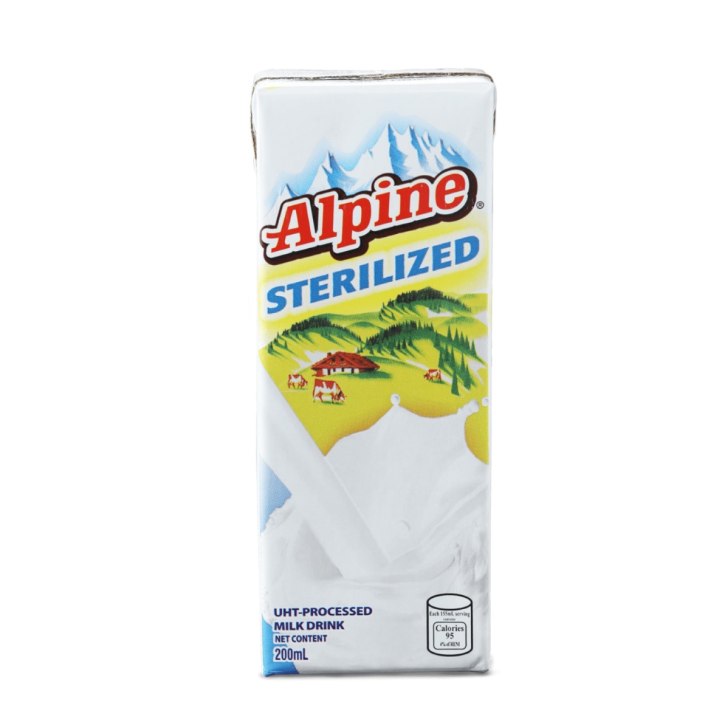 Alpine Sterilized Milk Drink 200Ml | Shopee Philippines