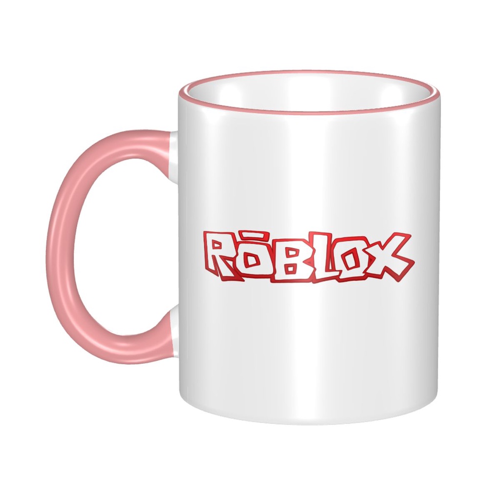 Ready Stock Roblox Logo Mug Creative Coffee Cup Couple Simple Ceramic ...