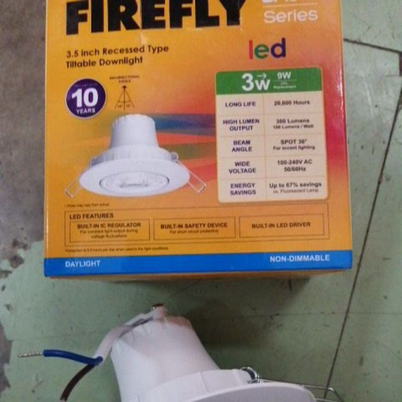 Firefly tiltable downlight /pin light ilaw pang kisame round type ...