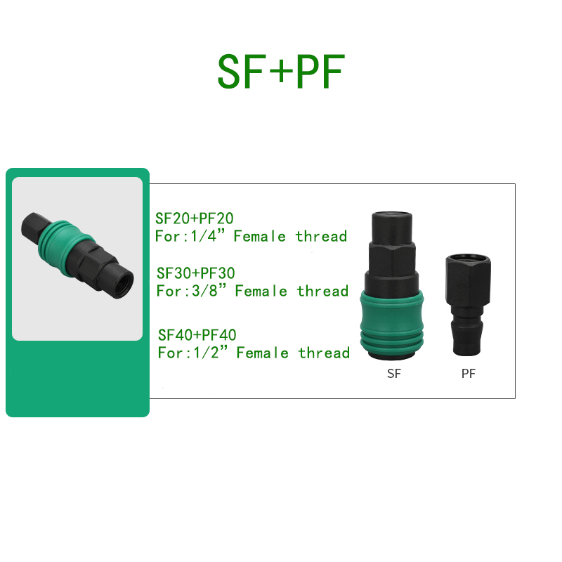 Plastic steel self-locking C-type quick connector air gun air pipe air ...