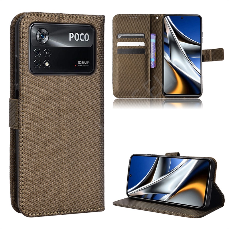 Flip Case Xiaomi Poco X4 Pro 5G Case Wallet PU Leather Back Cover ...