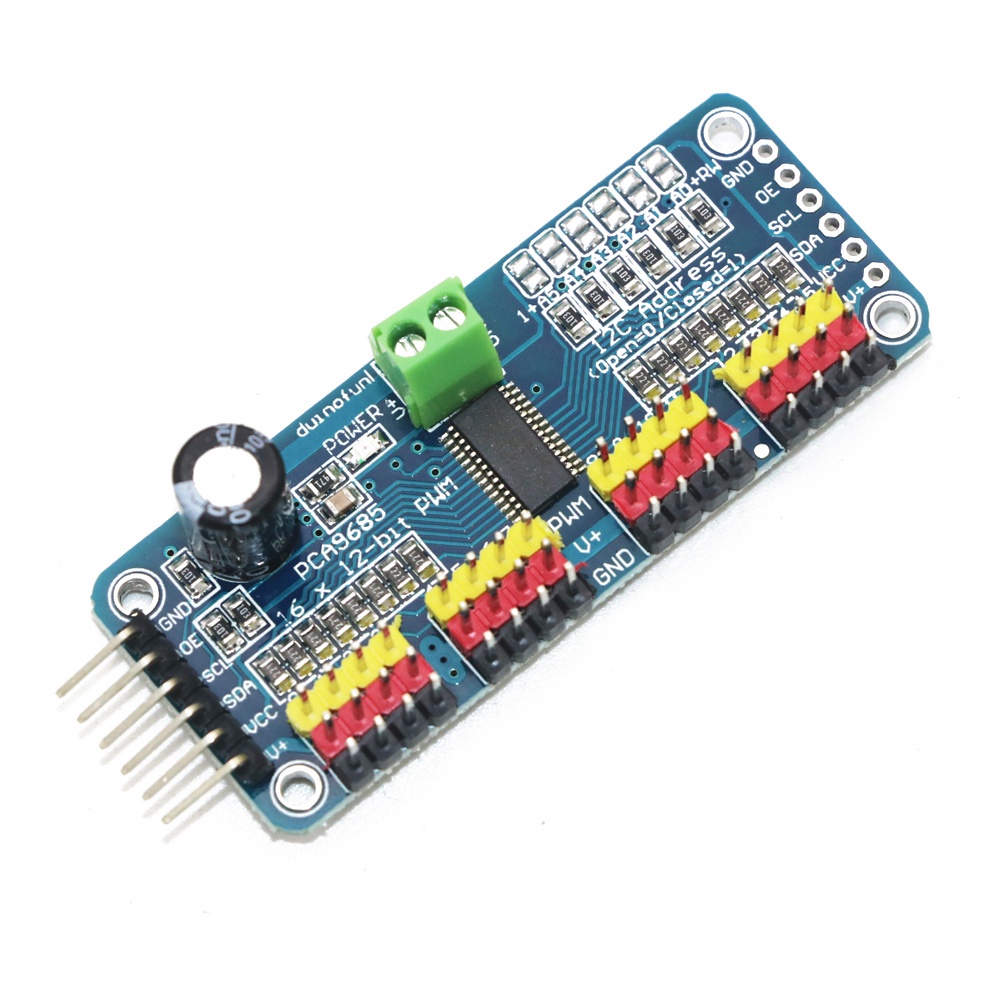 16 Channel 12-bit PWM/Servo Driver-I2C interface Module For Raspberry Pi Shield Module Servo ...