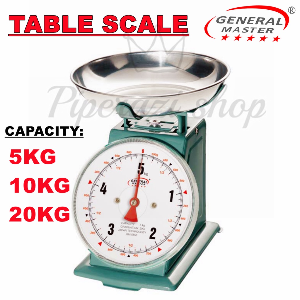 General Master Weighing Scale/Table Scale Dial Spring Scale 5Kg/10kg ...