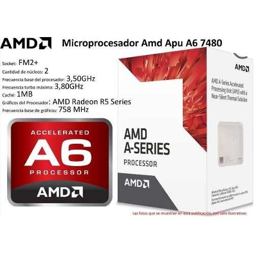AMD A6-7480 Tray Type Dual-Core 3.8 GHz Socket FM2+ 65W Desktop ...