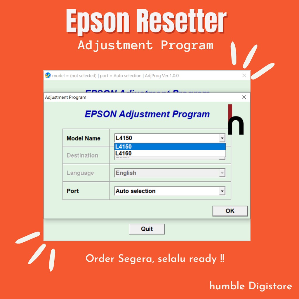 Epson L4150_L4160 Resetter Program / Waste Ink Pad Counter Reset ...