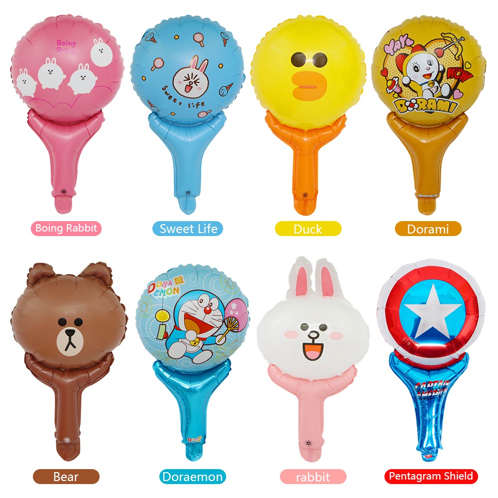 KUUQA Festival Decoration Balloon Bumper Cartoon Handheld Alunminium ...