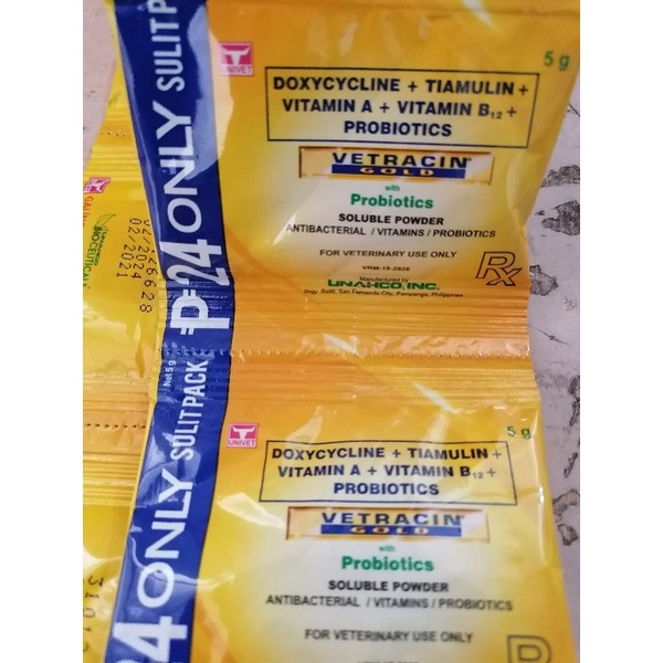 VETRACIN GOLD 5gms For GameFowl | Shopee Philippines