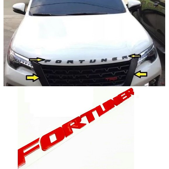 2016-2022 Toyota Fortuner Hood Emblem Plastic High Quality Made in ...