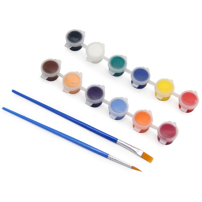 12 Colors Children DIY Coloring Set Toy Painting Watercolor Drawing ...