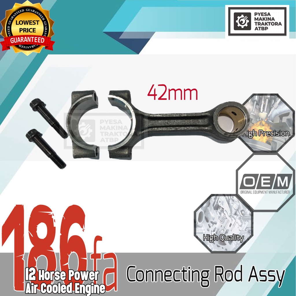 Connecting Rod Assy Assembly for 186fa 42mm Air Cooled Diesel Engine ...
