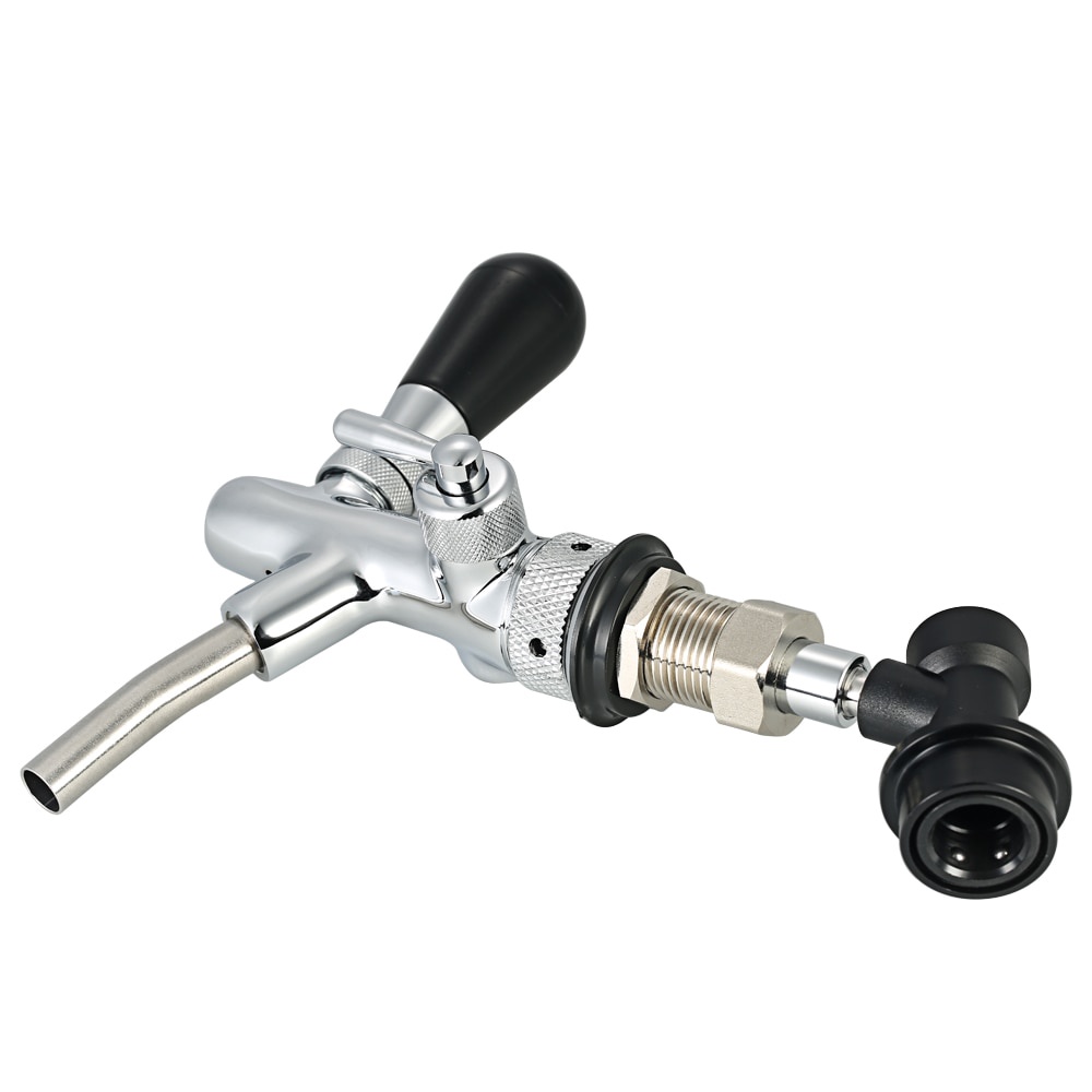 2025-Beer Tap Adjustable Flows Chrome Draft Beer Tap Home G5/8 Shank ...