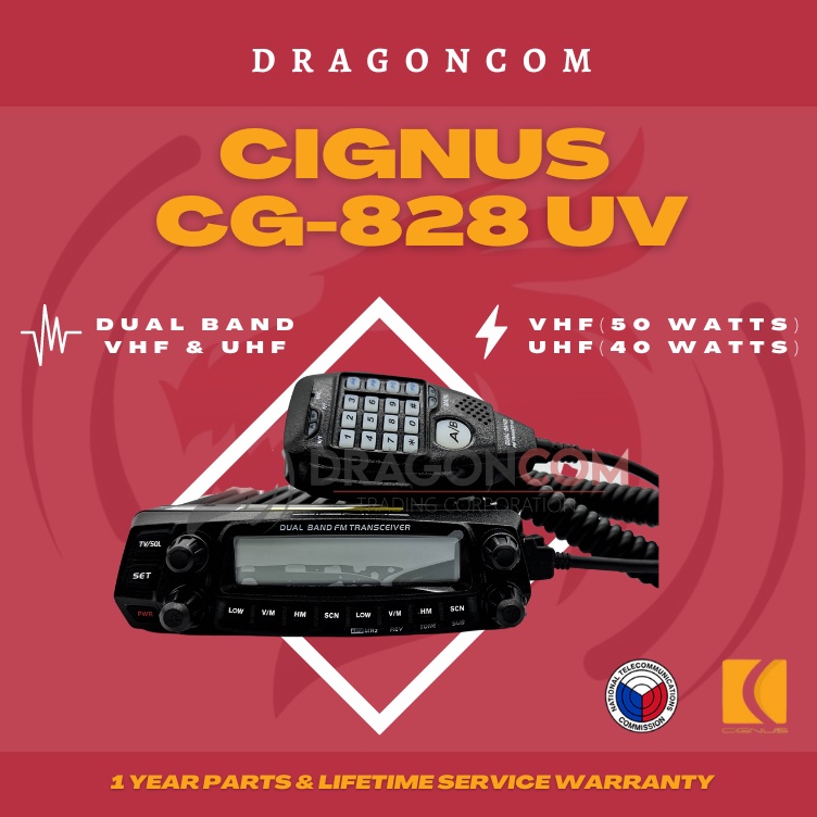 Cignus CG-828 UV Base Radio CG828UV Dual Band Crossband Repeater Ready ...