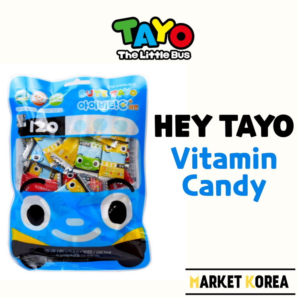 Tayo Korea Multi Vitamin Candy 50 Tablets Hey Tayo Tayo The little bus ...
