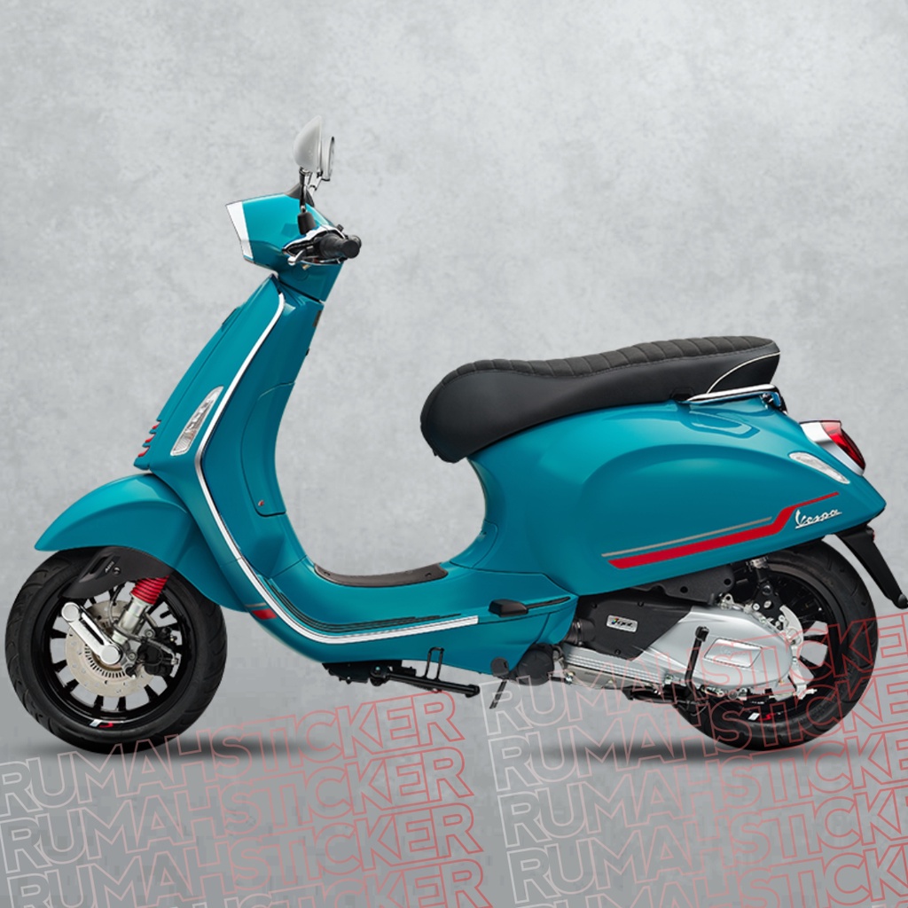 Sticker STICKER CUTTING CUSTOM STRIPING MODEL VESPA SPRINT LIVERY 2021 ...